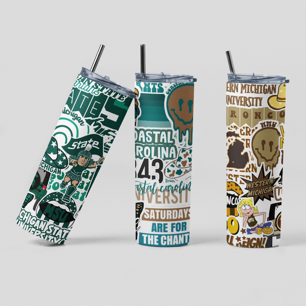College Collage Tumbler – Livy Lou Designs Co